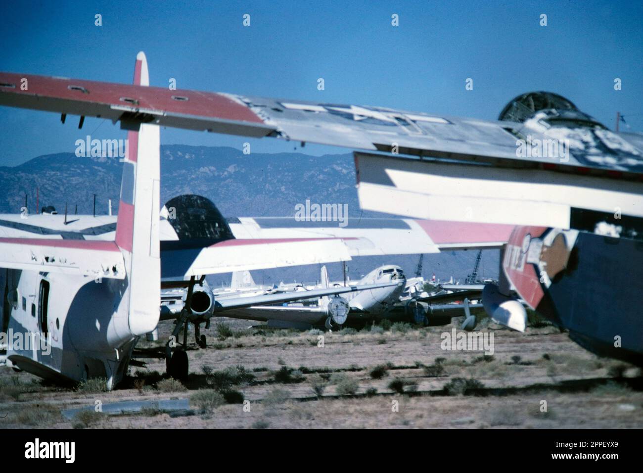 Mothballed United States Coast Guard aircraft near Davis-Monthan Air ...