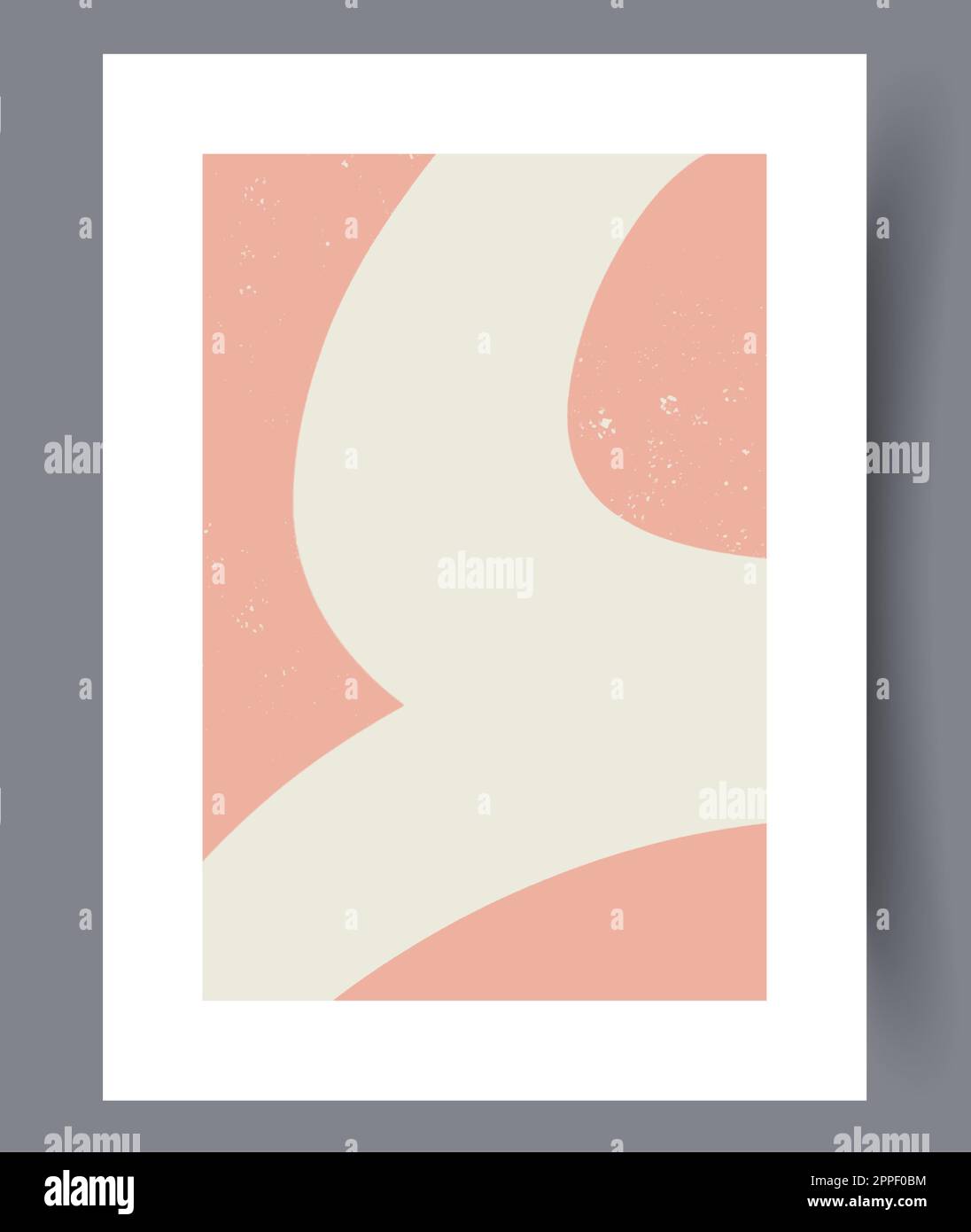 Abstract forms simple minimalism wall art print Stock Vector Image ...