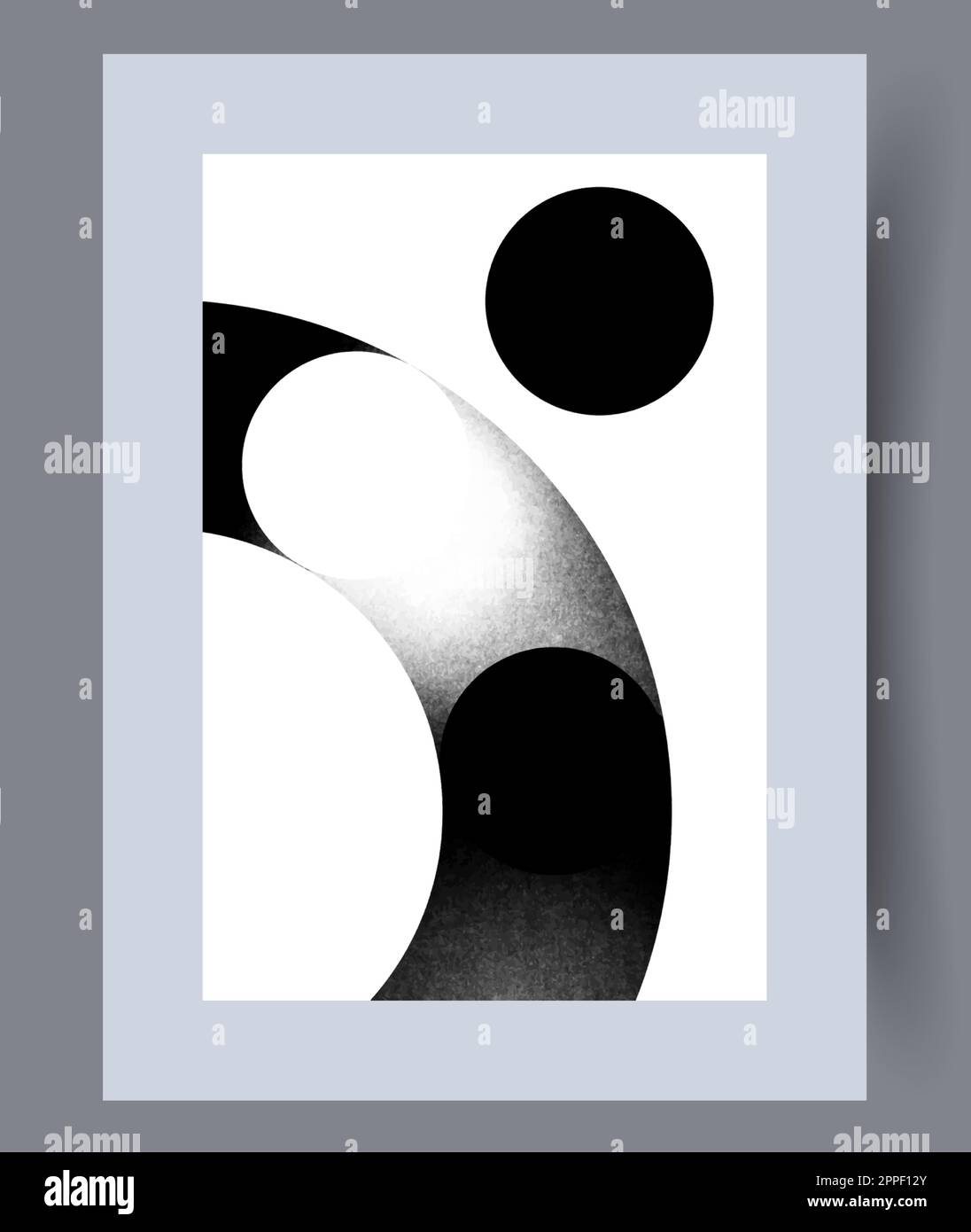 Abstract forms composition wall art print Stock Vector Image & Art - Alamy