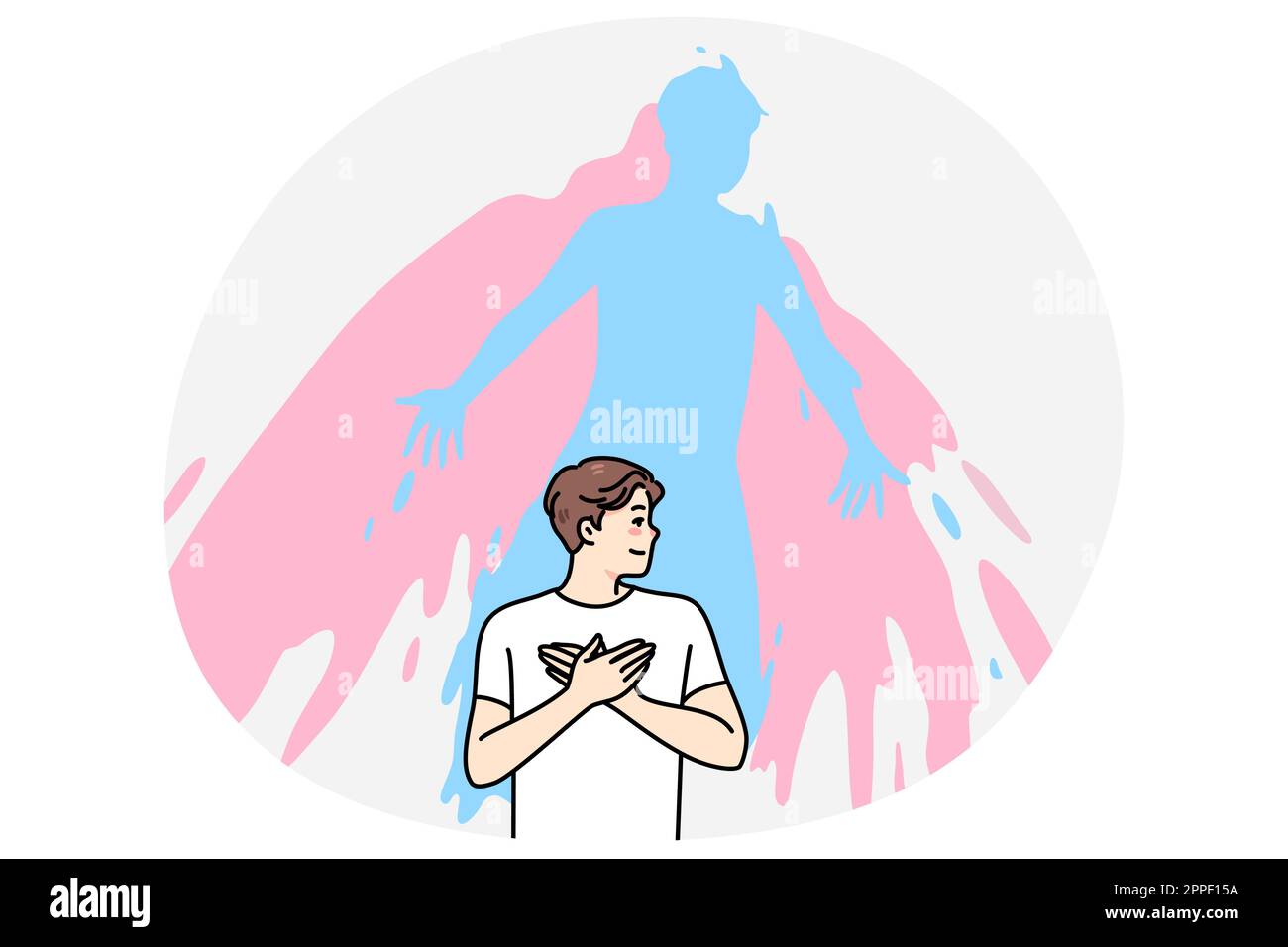 Spiritual male believer during esoteric or religious practice. Soul ...