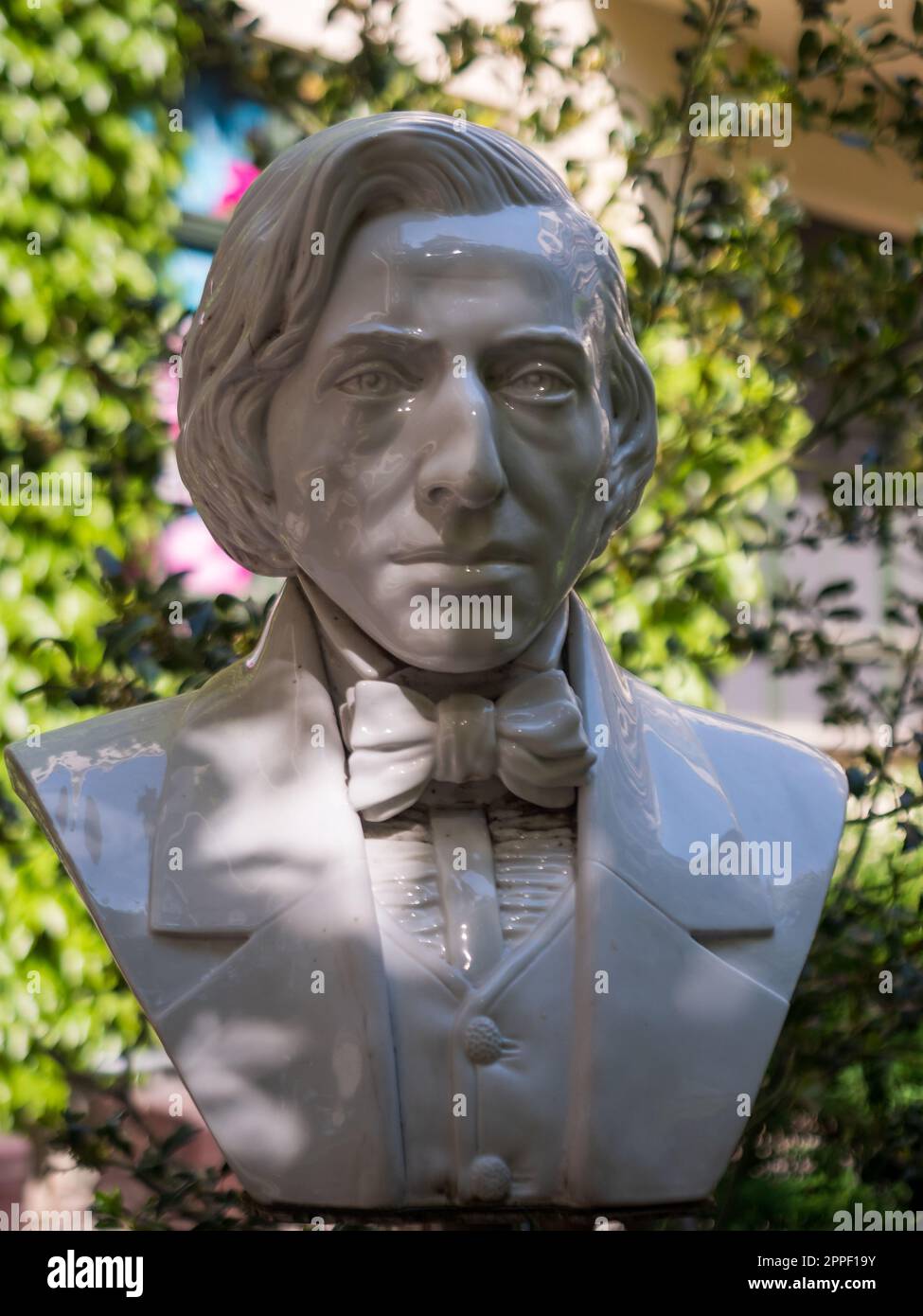 Berlin, Germany - May 2022: Portrait bust of Frederic Chopin seen in ...