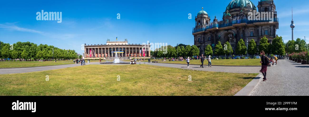 Berlin, Germany - September 2022: Panoramic image of the City Park ...