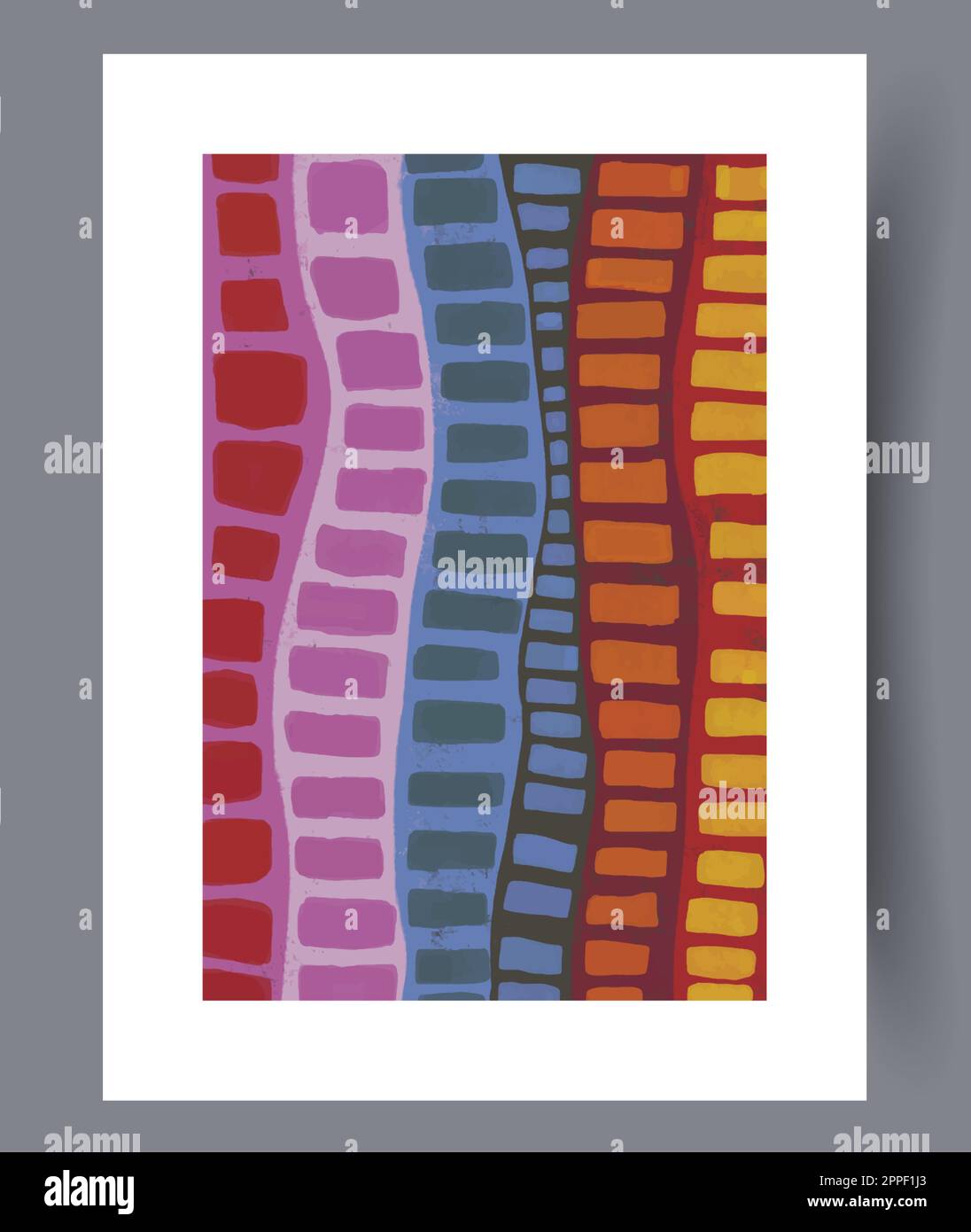 Abstract minimalistic geometry wall art print Stock Vector Image & Art ...