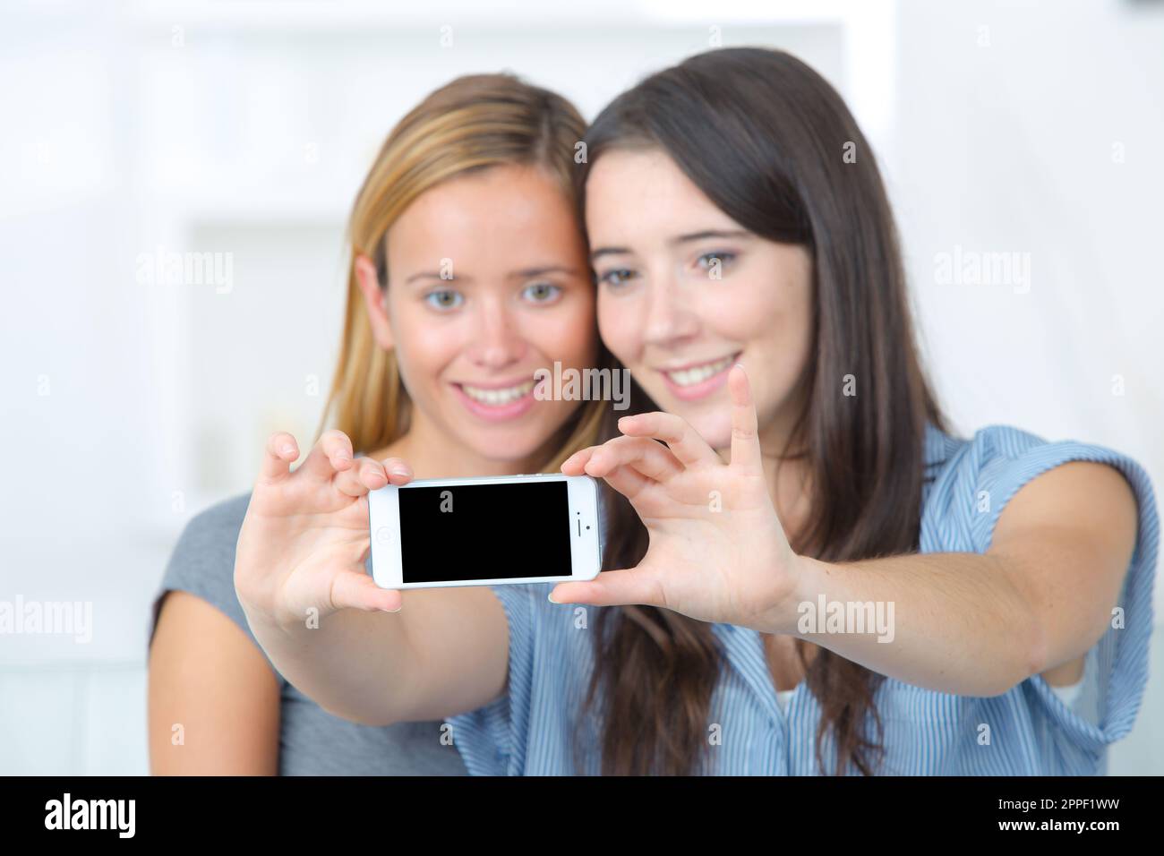 female best pals taking selfie Stock Photo - Alamy