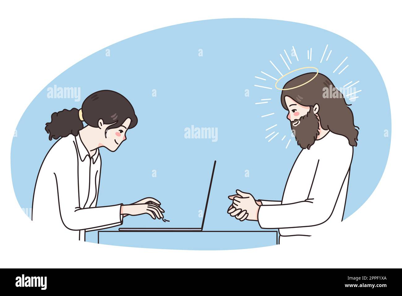 Savior laptop hi-res stock photography and images - Alamy