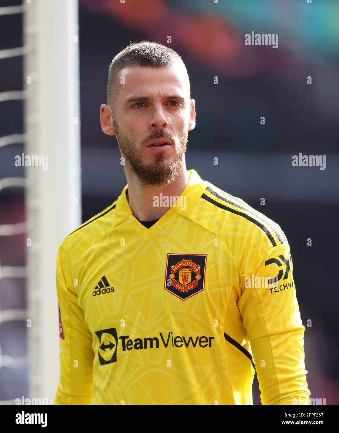 London, UK. 23rd Apr, 2023. David De Gea (MU) at the Emirates FA Cup ...