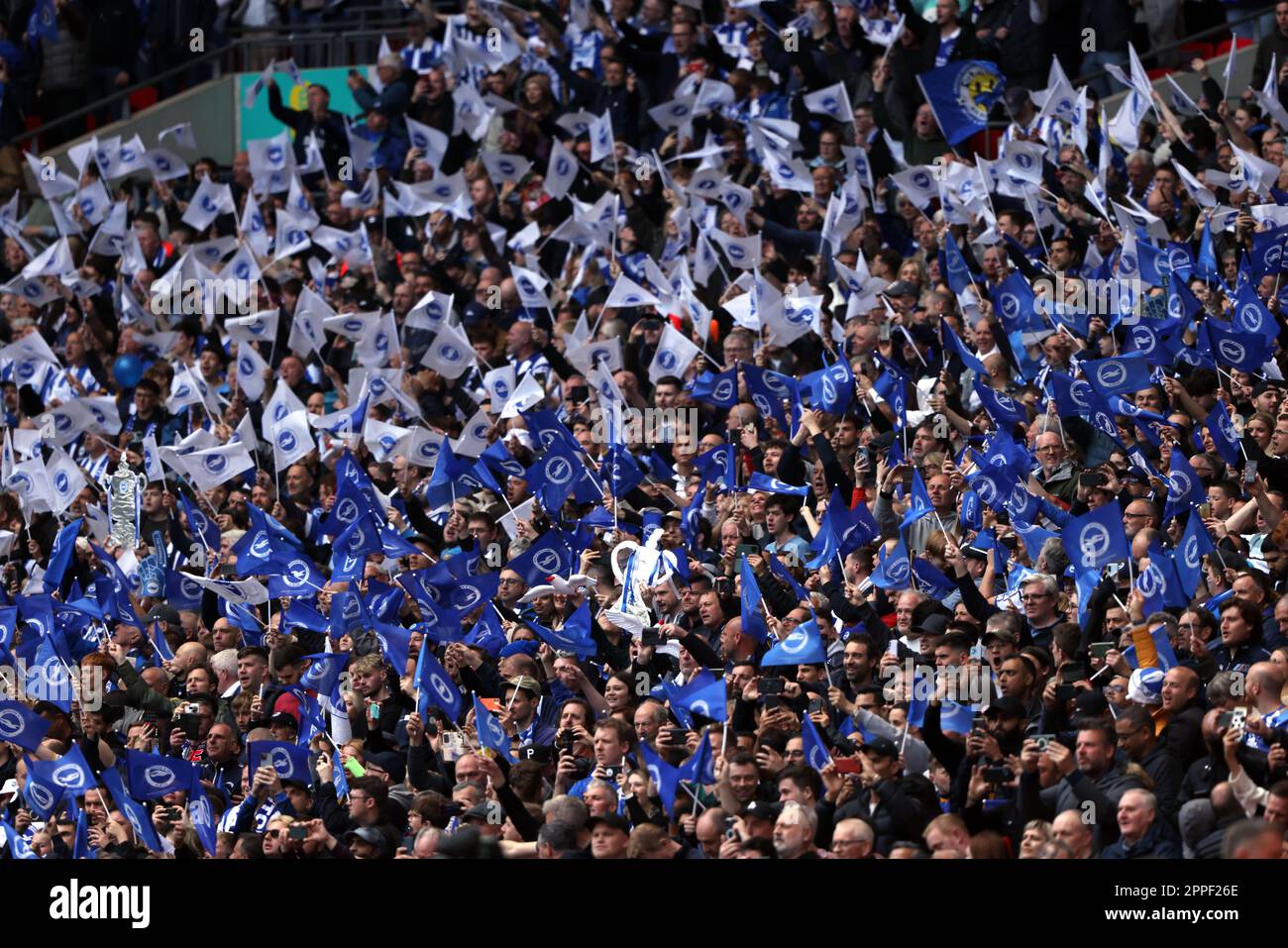 Brighton fans wembley hi-res stock photography and images - Alamy