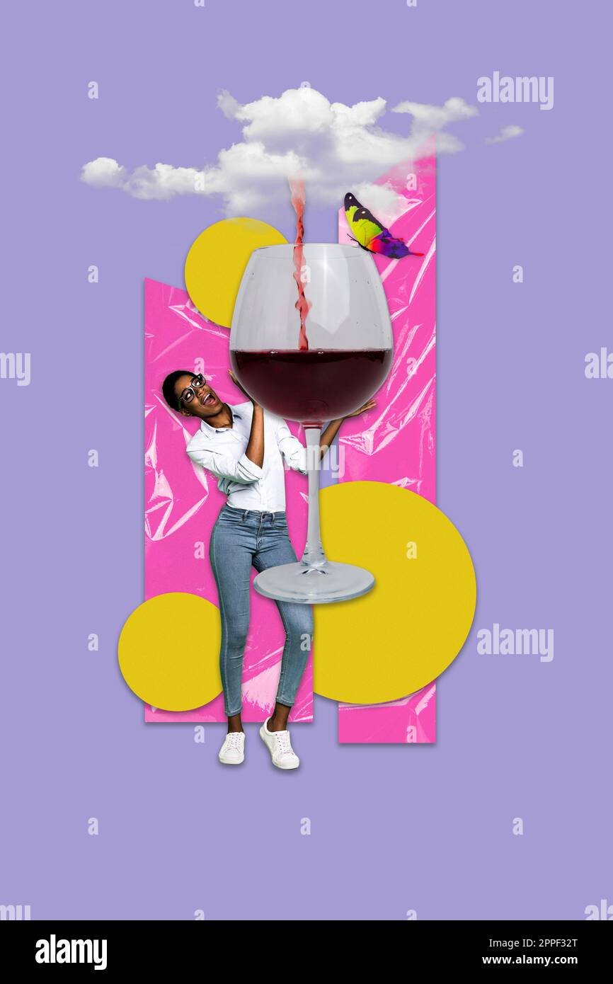 Poster image collage pinup pop photo of crazy positive man person hold ...