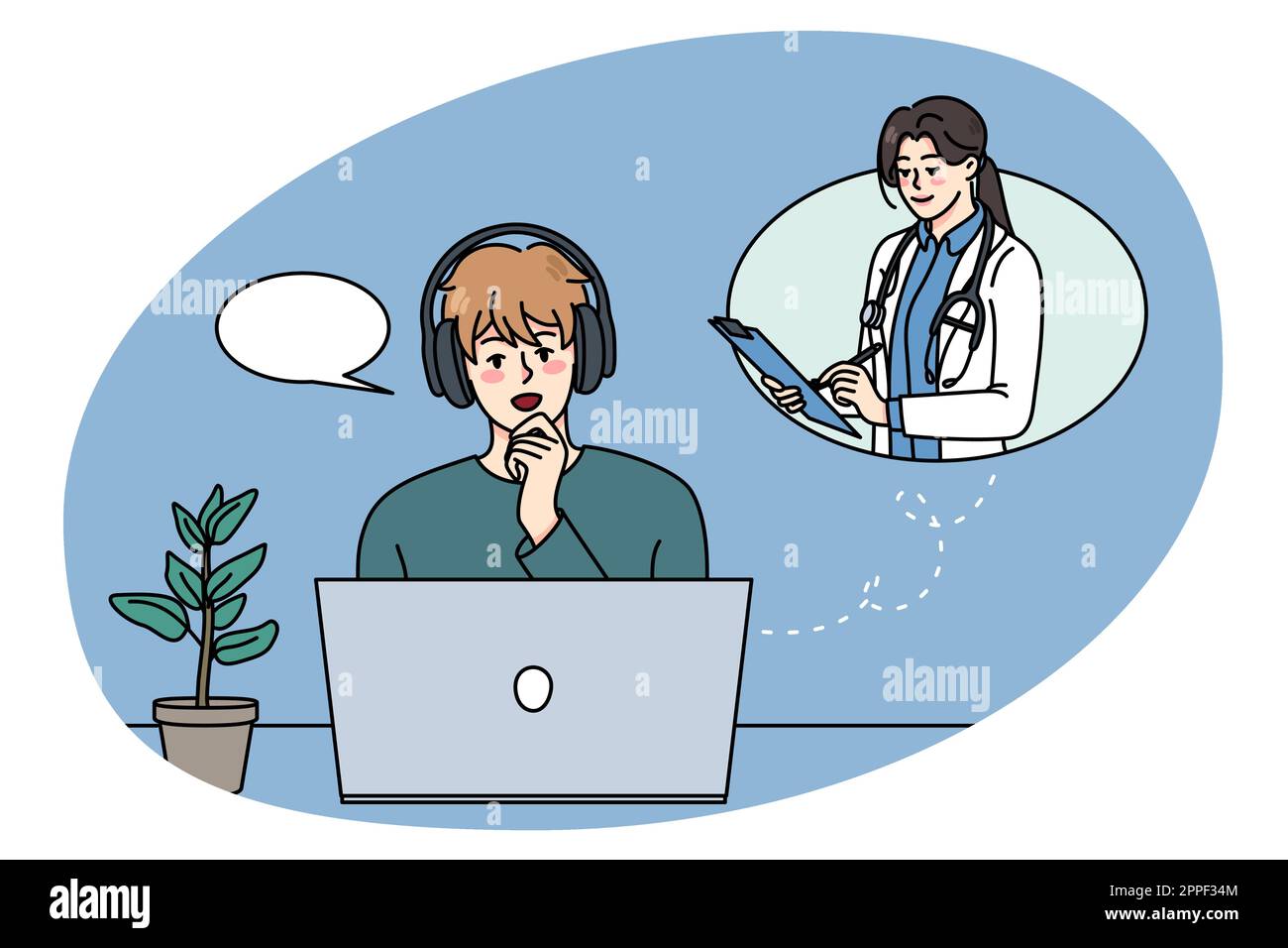 Diagnose conversation Stock Vector Images - Alamy