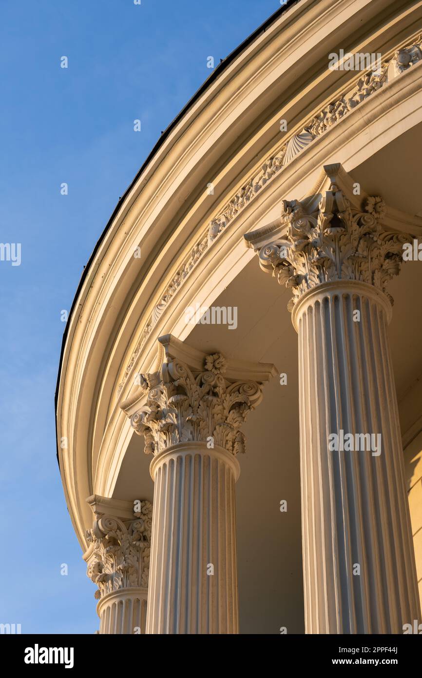Poland Warsaw Saxon Garden Corinthian Columns Capitals Of Classical