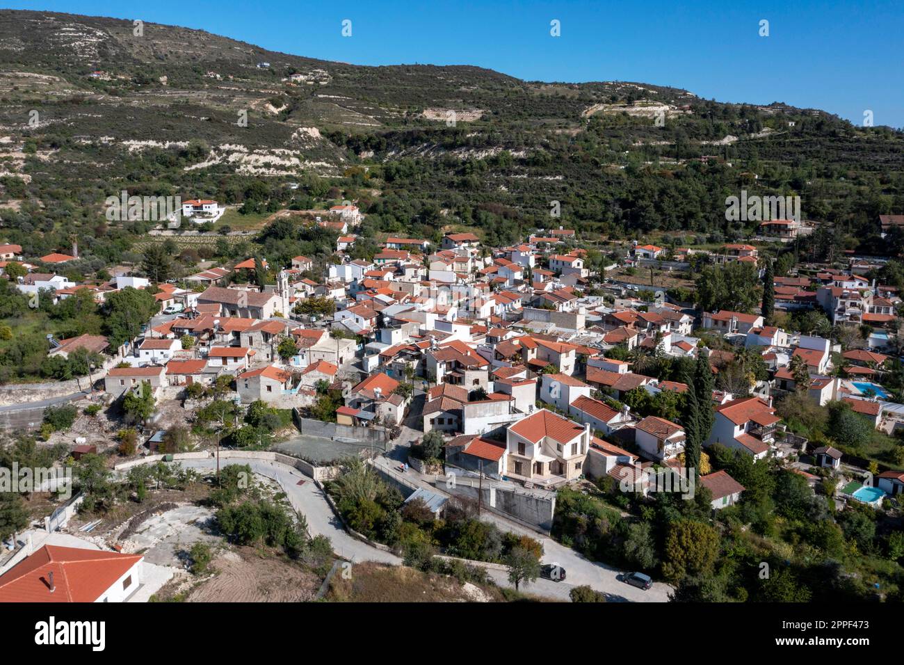 Aerial view lania village hi-res stock photography and images - Alamy