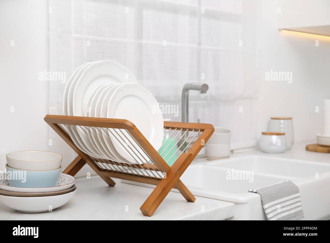 Wooden drying rack hi-res stock photography and images - Alamy