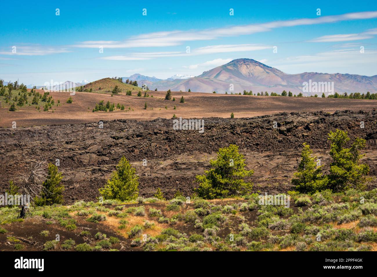 Craters of the Moon National Monument and Preserve in Idaho Stock Photo ...
