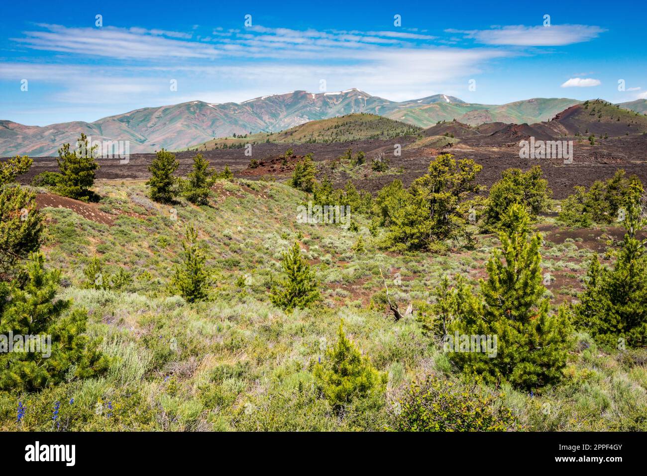 Craters of the Moon National Monument and Preserve in Idaho Stock Photo ...