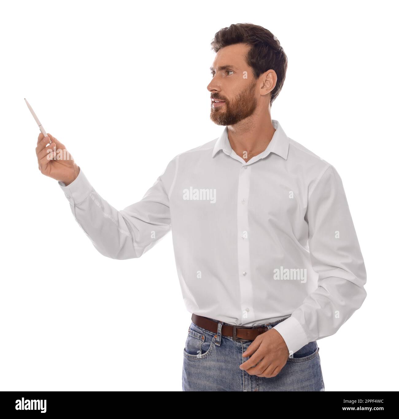 Male weather forecaster hi-res stock photography and images - Alamy