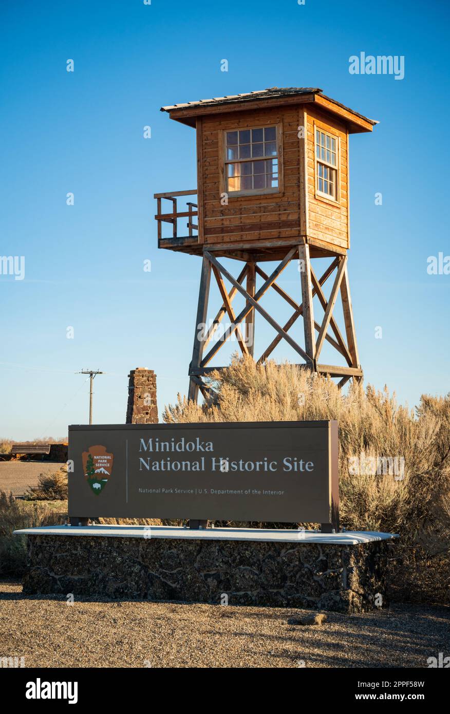 Minidoka National Historic Site in Idaho Stock Photo - Alamy