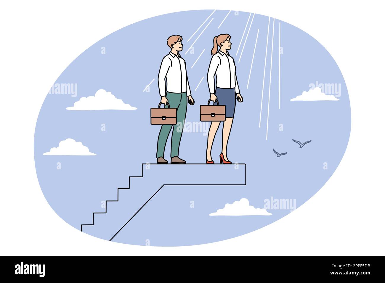 Teamwork business success and collaboration concept. Man and woman ...