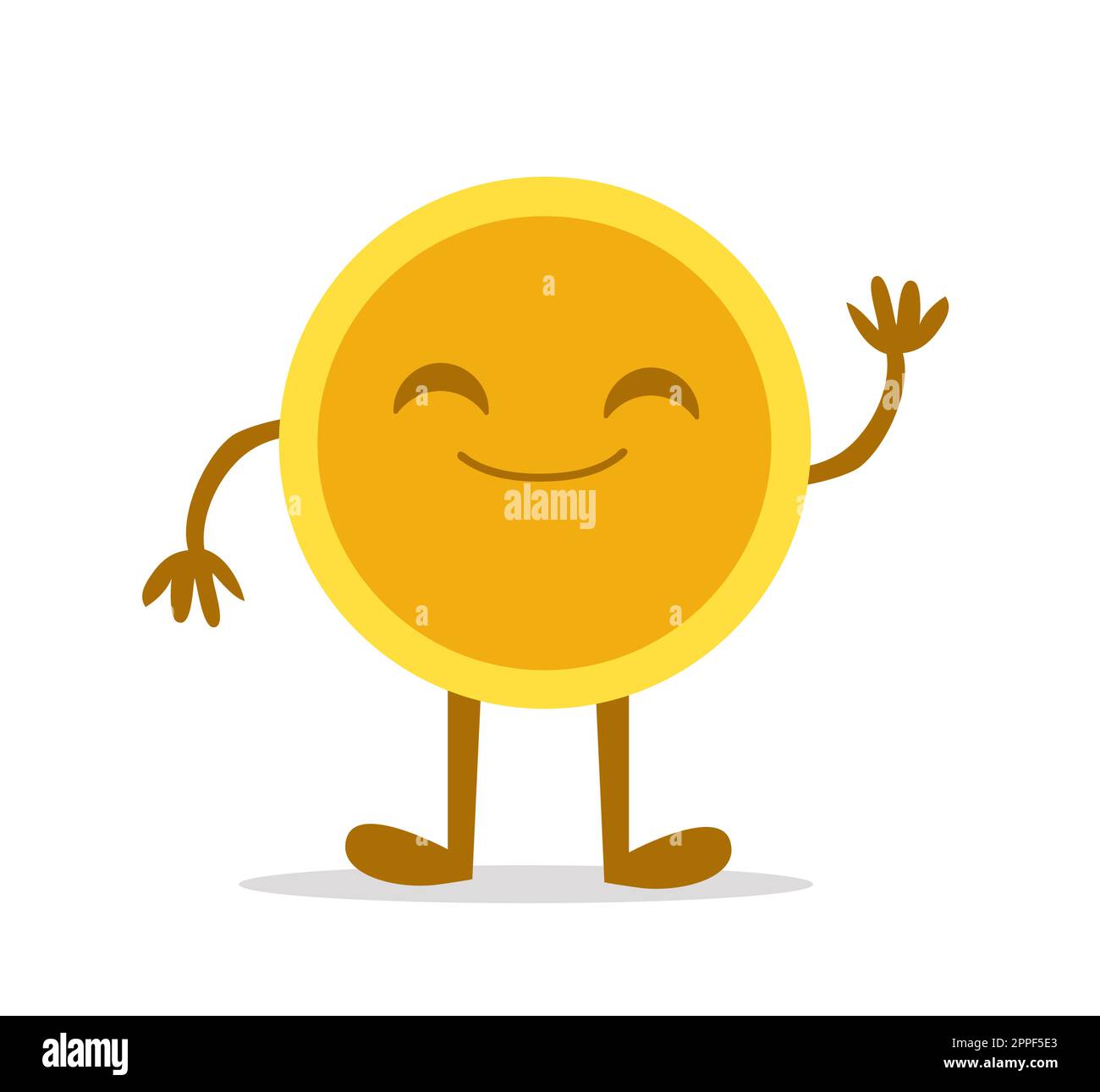Cartoon Coin simple icon vector Stock Vector Image & Art - Alamy