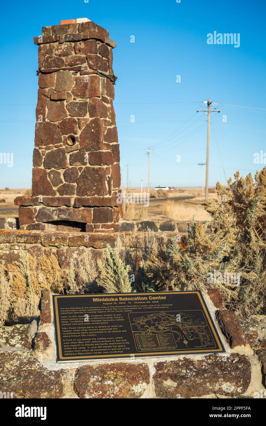 Minidoka National Historic Site in Idaho Stock Photo - Alamy