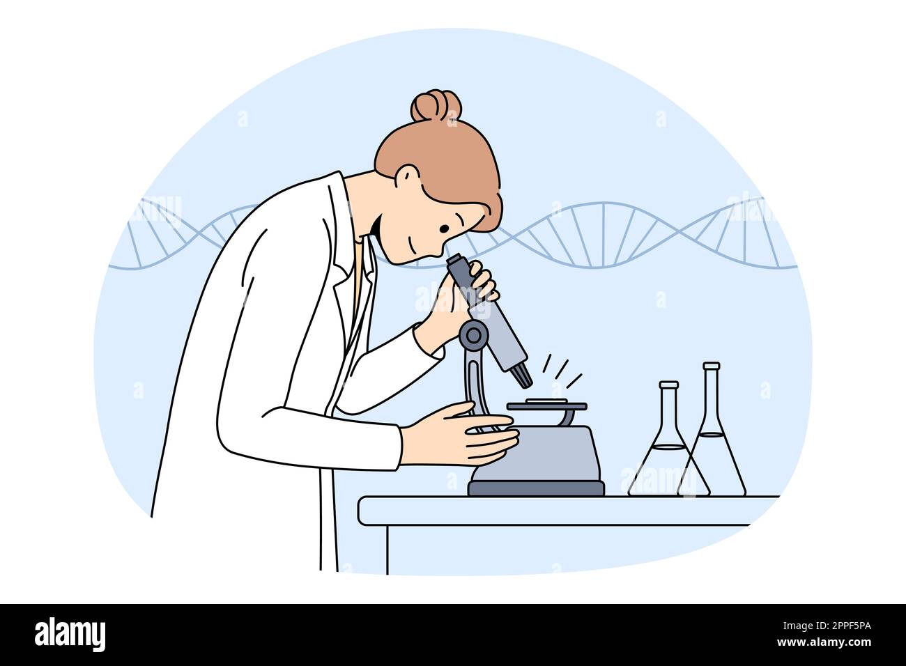 Female Chemist Clipart