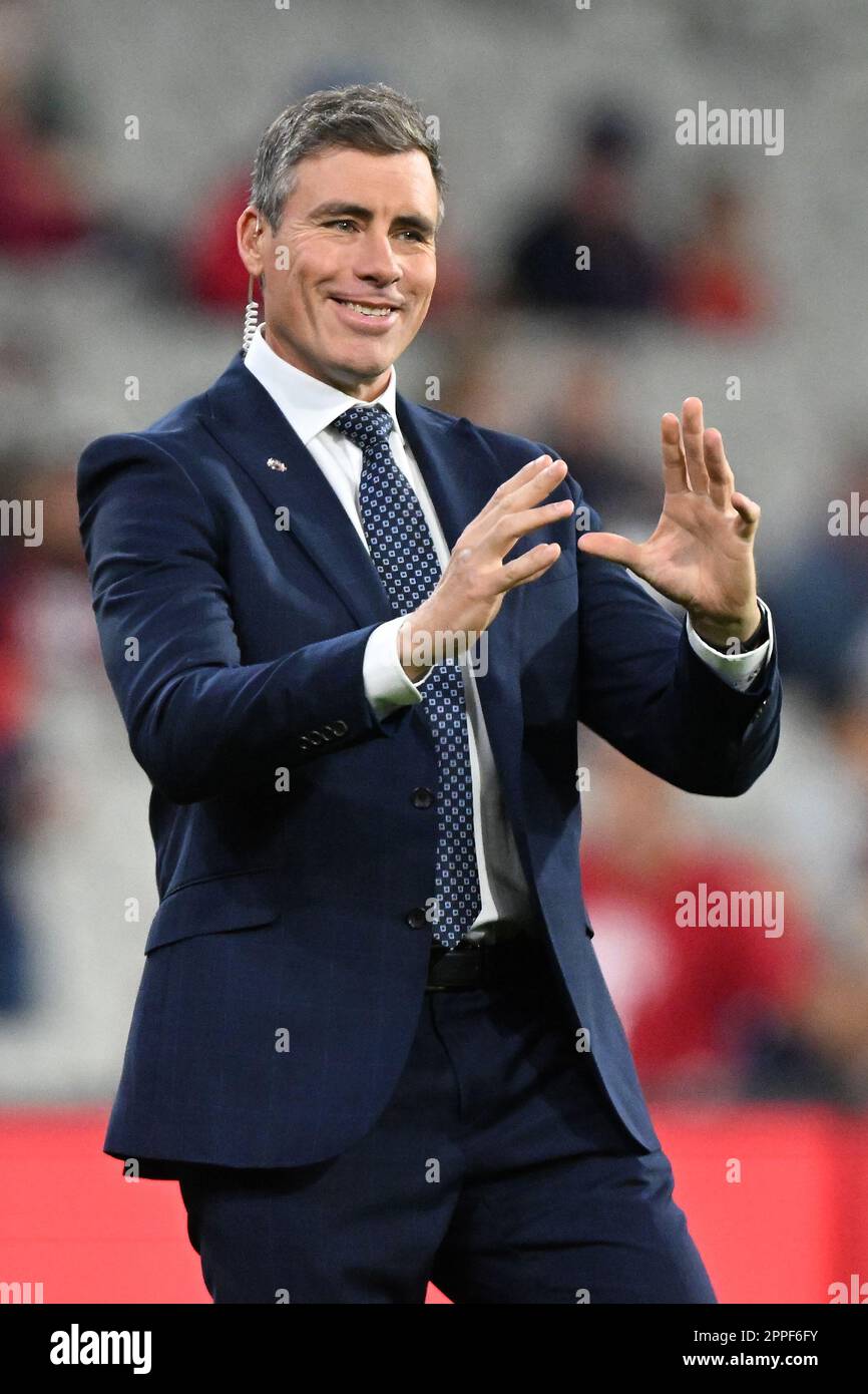 Former AFL footballer and current media personality Matthew Richardson ...