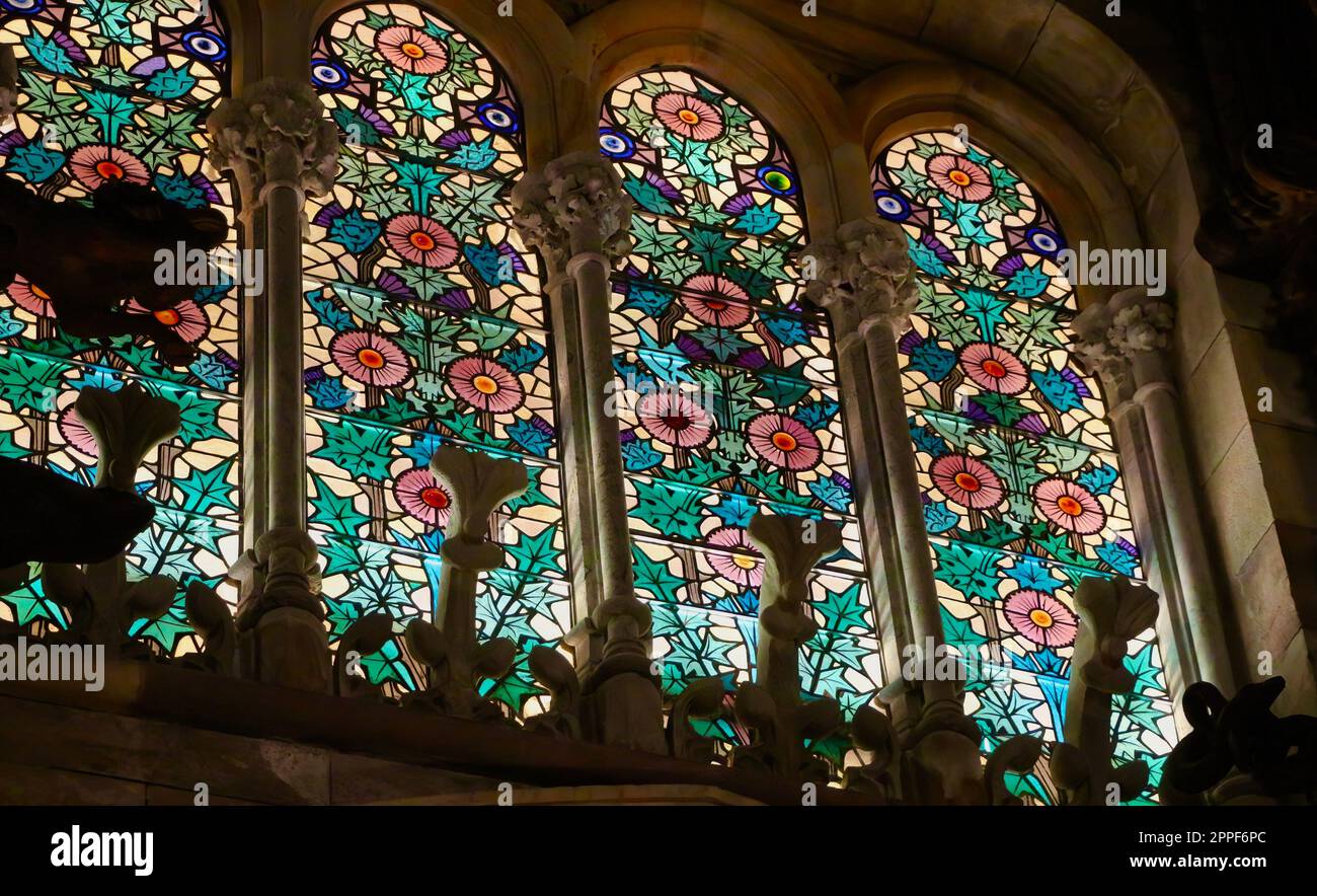 Stained glass window Comillas Pontifical University higher education ...