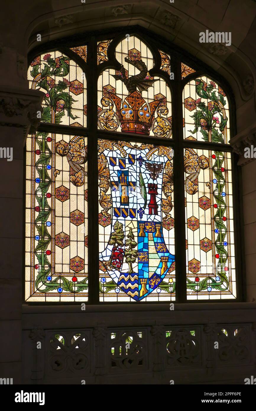 Stained glass window Comillas Pontifical University higher education ...