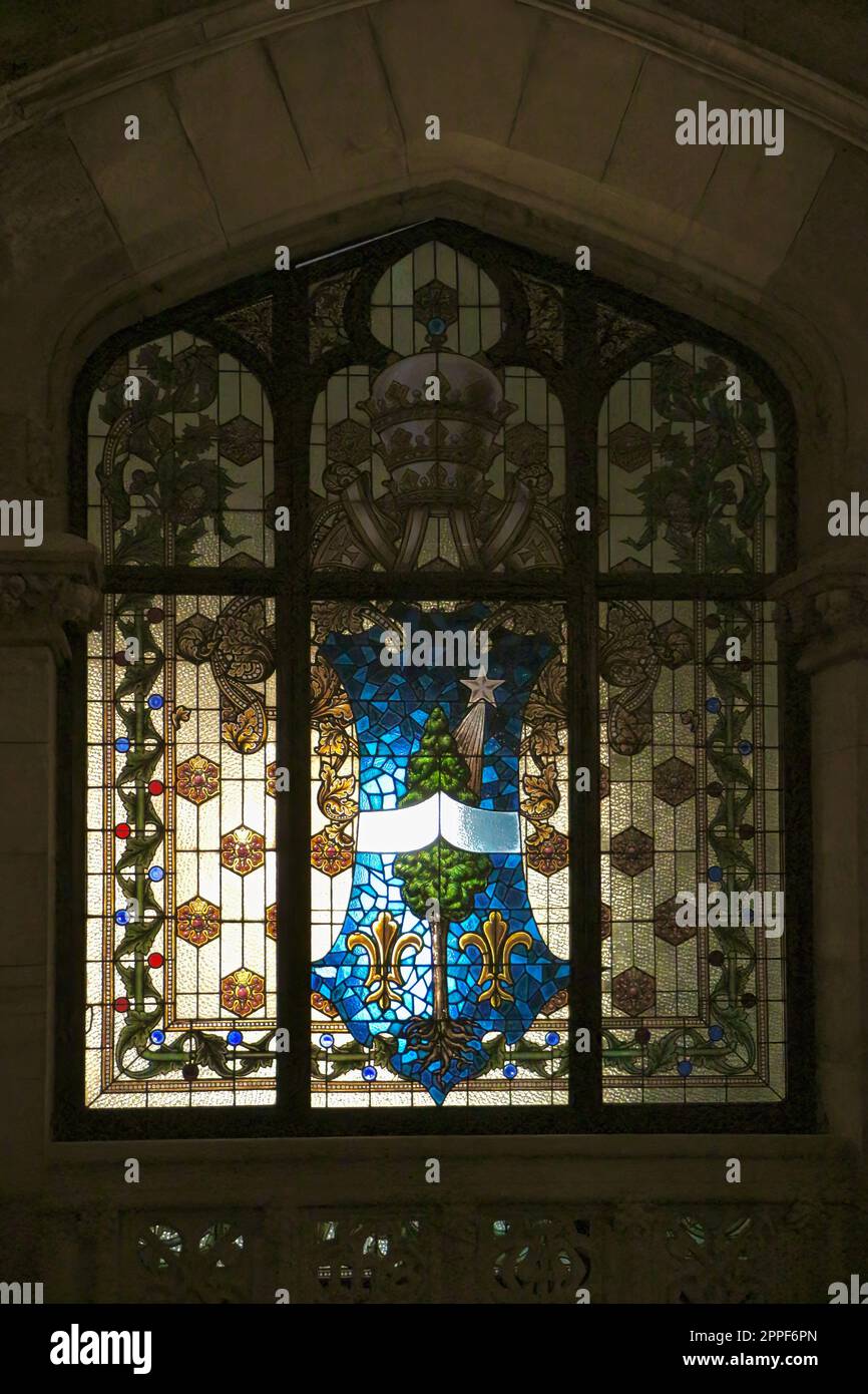 Stained glass window Comillas Pontifical University higher education ...