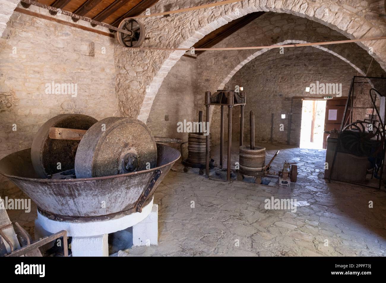 Restored Museum of the Olive Mill of Lania village, Limassol district ...