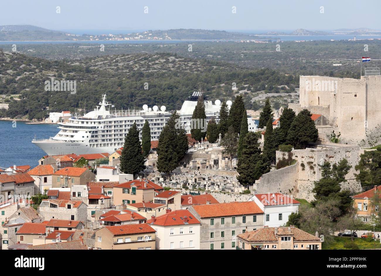 Sibenik, Croatia. 24th Apr, 2023. "The World", the most luxurious ...