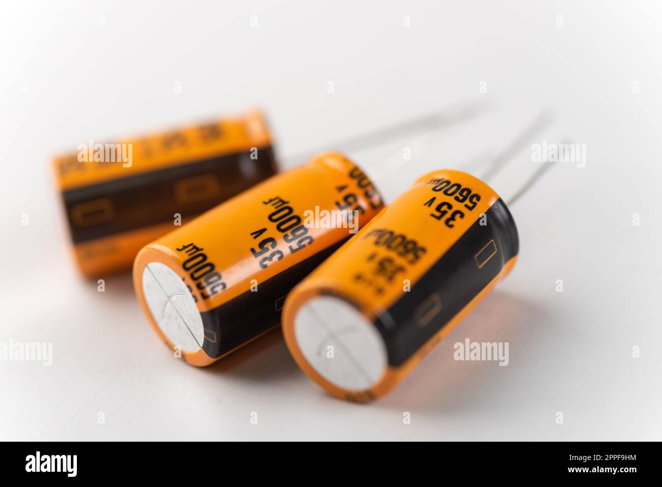 Isolated capacitor, used in electronic device. Electronic parts concept ...