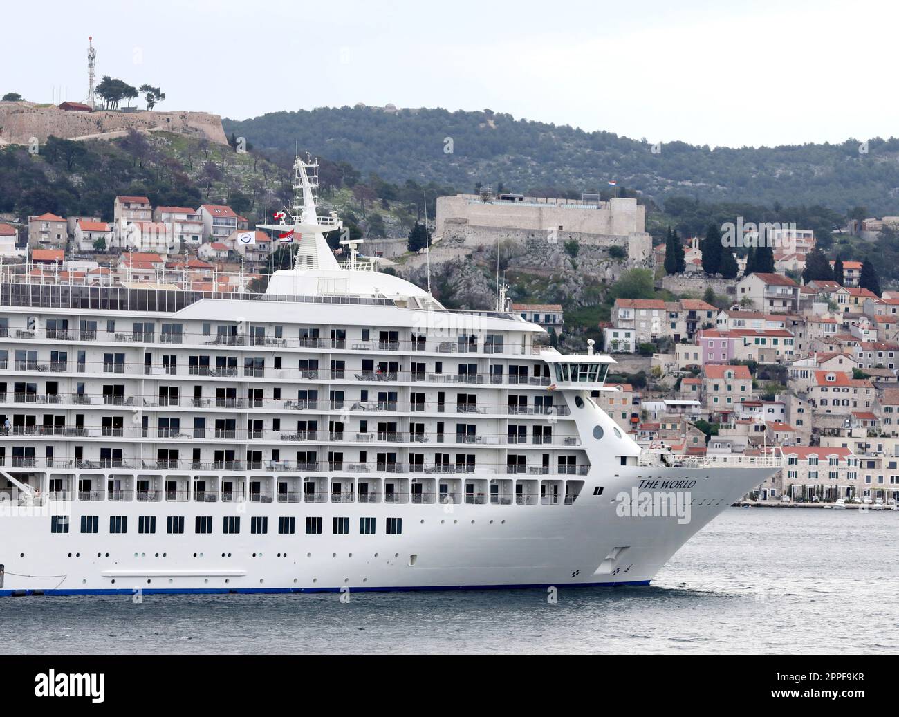 Sibenik, Croatia. 24th Apr, 2023. "The World", the most luxurious ...