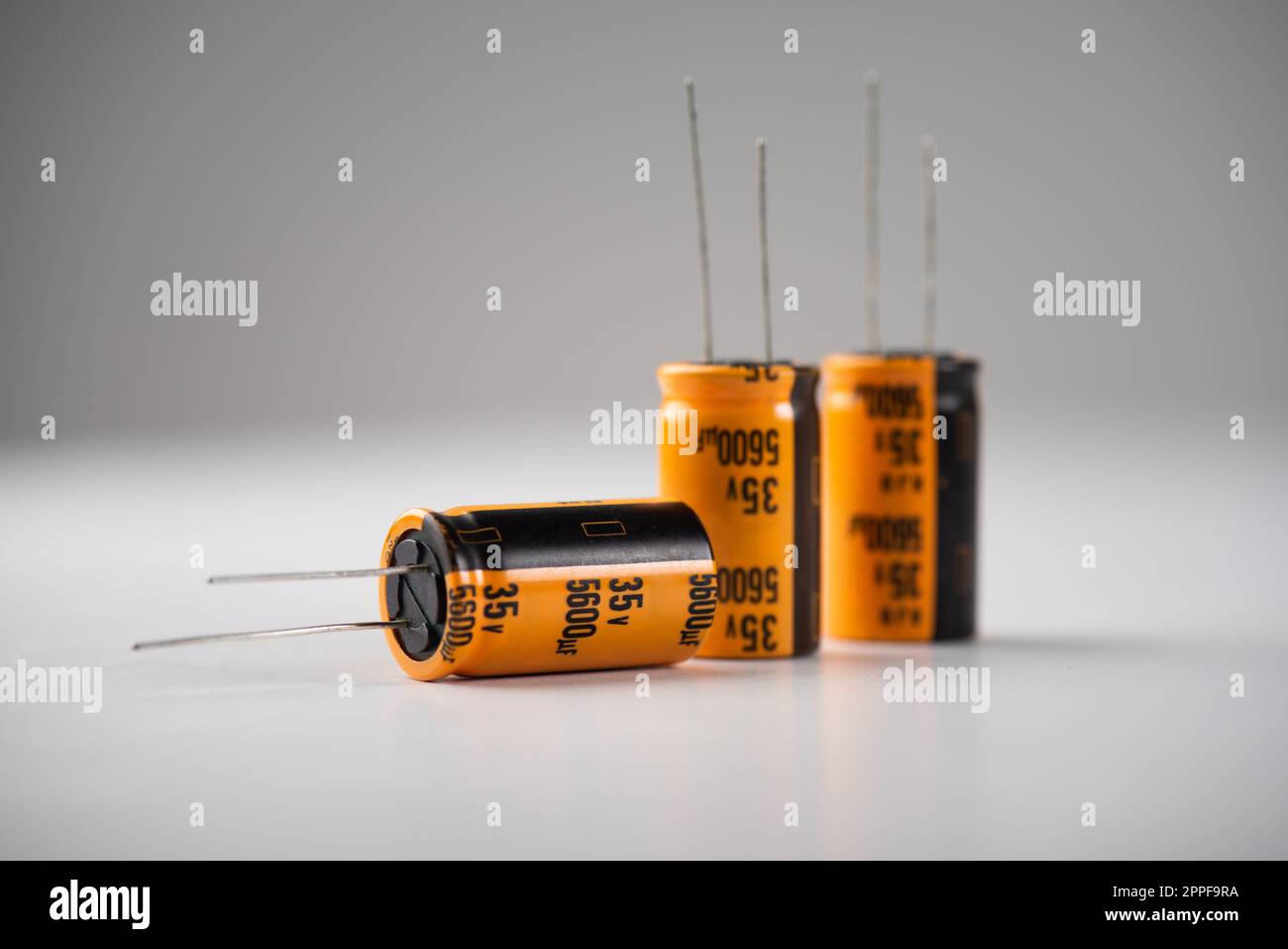 Isolated capacitor, used in electronic device. Electronic parts concept ...