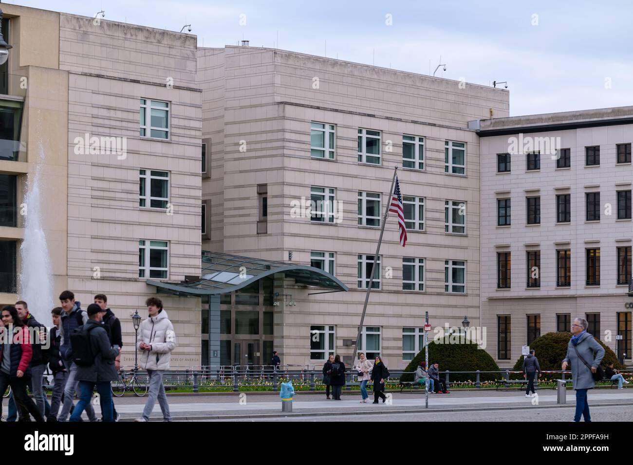 Berlin, Germany - April 18, 2023 : View of the American Embassy in ...