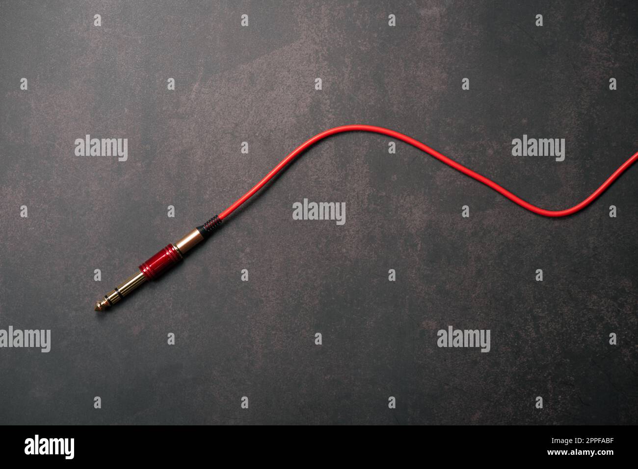 Red AUX(Auxiliary) cable with jack Male-to-Male. Cable for stereo input ...