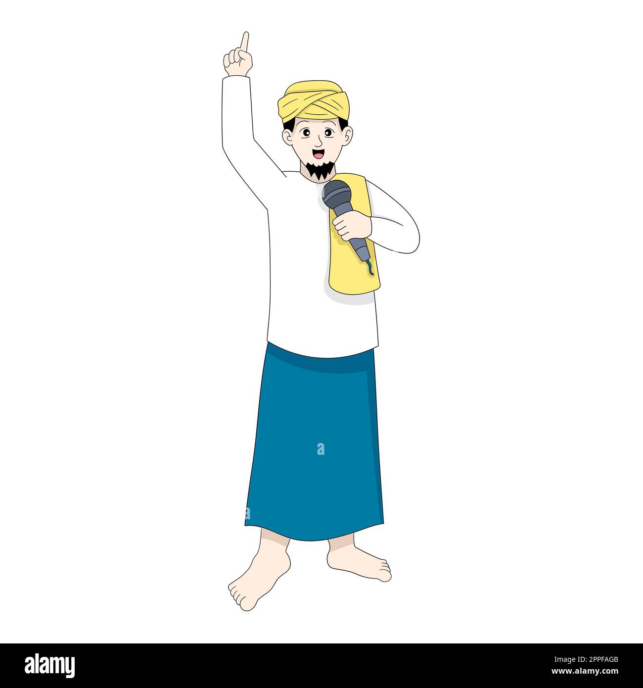 boy holding a microphone giving a sermons Stock Vector Image & Art - Alamy