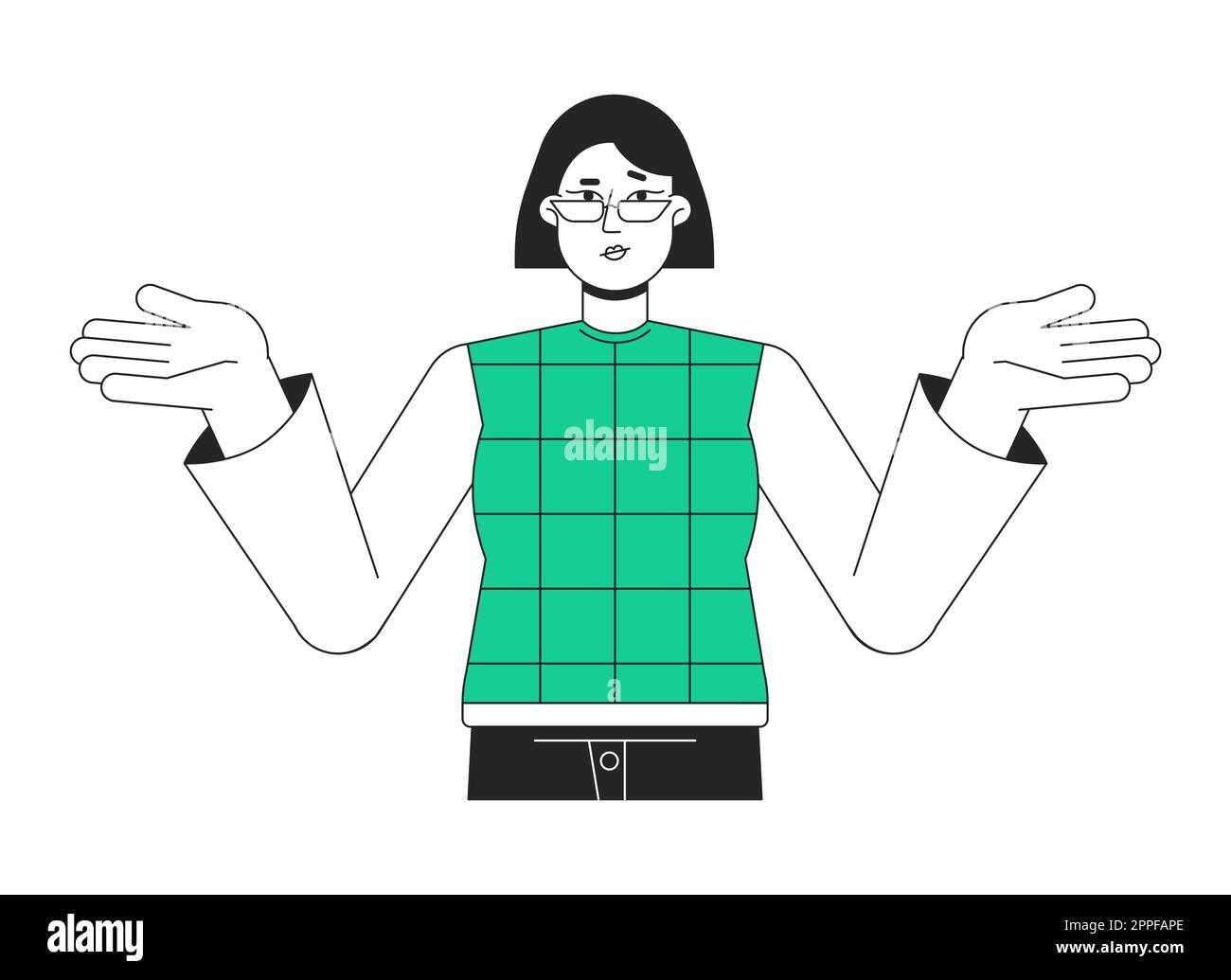 Cartoon shrug hi-res stock photography and images - Alamy