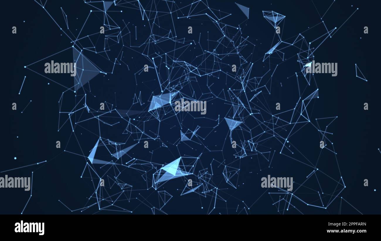 Animation shapes globe on blue hi-res stock photography and images - Alamy