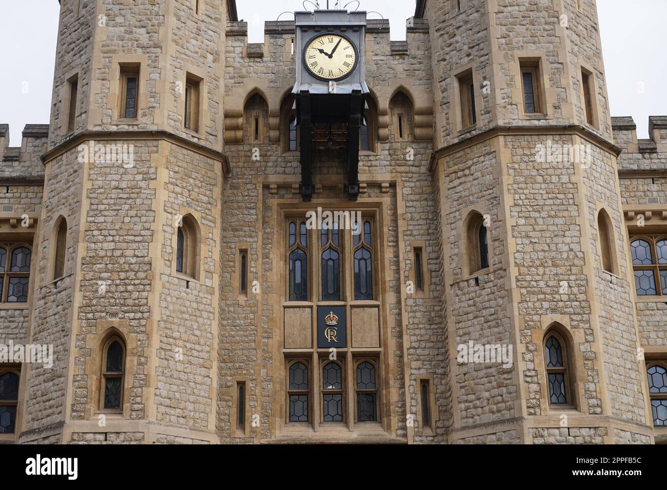 The new cypher for King Charles III which has been installed on the ...