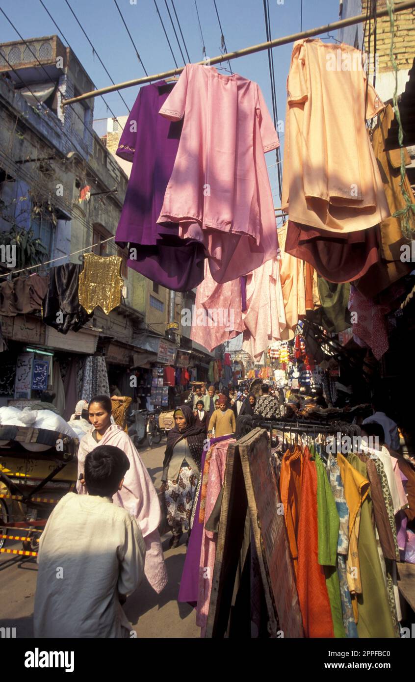 a Bazar and Market in the old Town of Old Delhi in the city of Delhi in ...