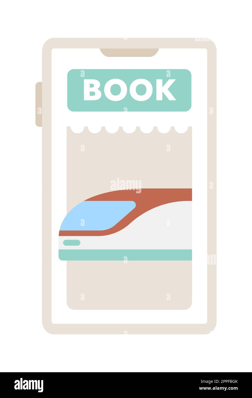 Booking train ticket online through mobile device flat concept vector ... Booking train ticket online through mobile device flat concept vector ...