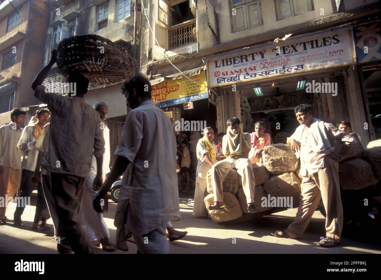 a Bazar and Market in the old Town of Old Delhi in the city of Delhi in ...