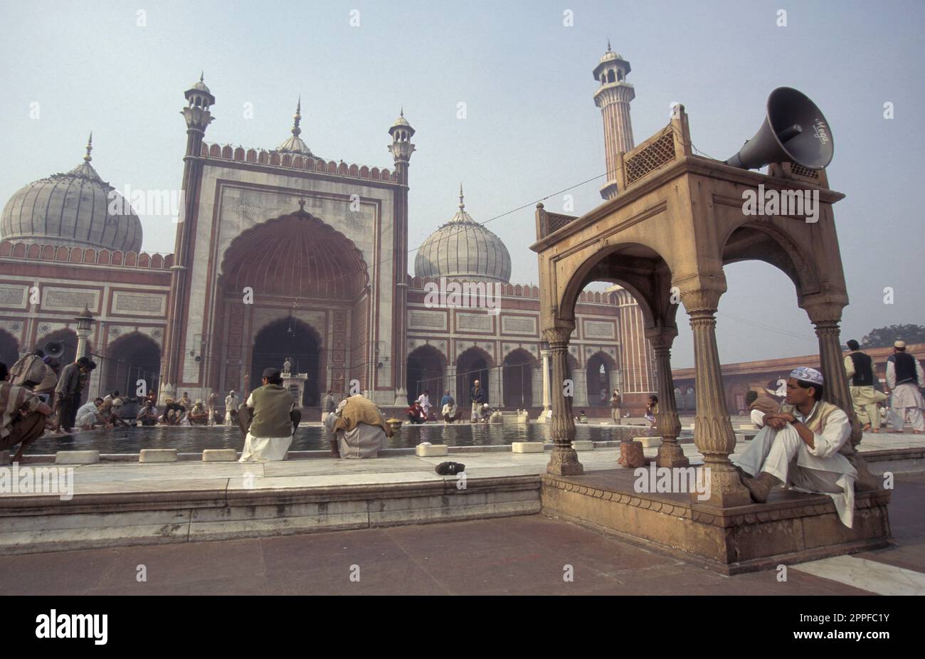 Muslim People pray at the Break Ramadan Fest in front of the Jama ...