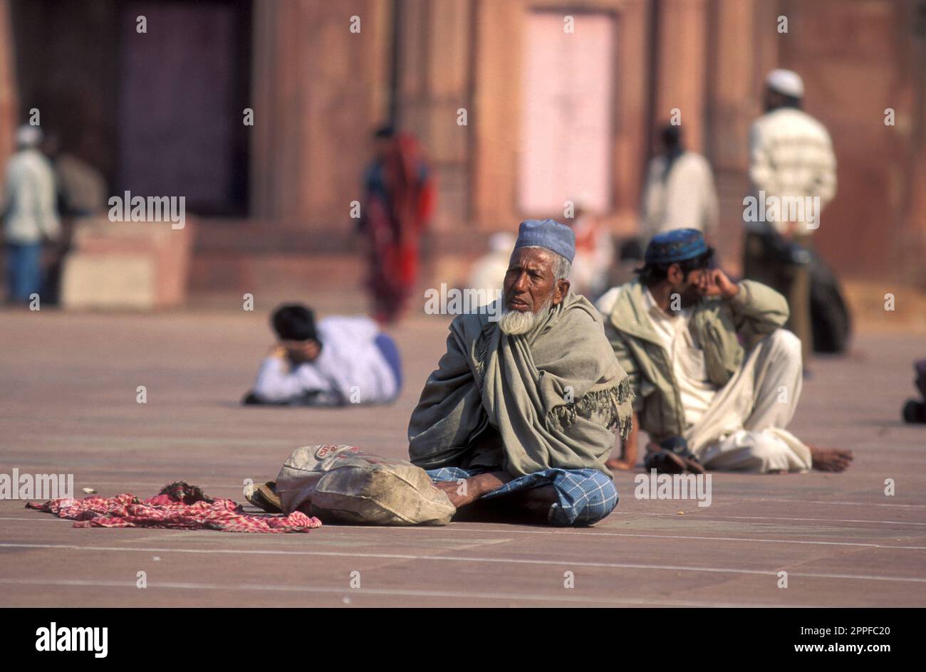 Muslim People pray at the Break Ramadan Fest in front of the Jama ...