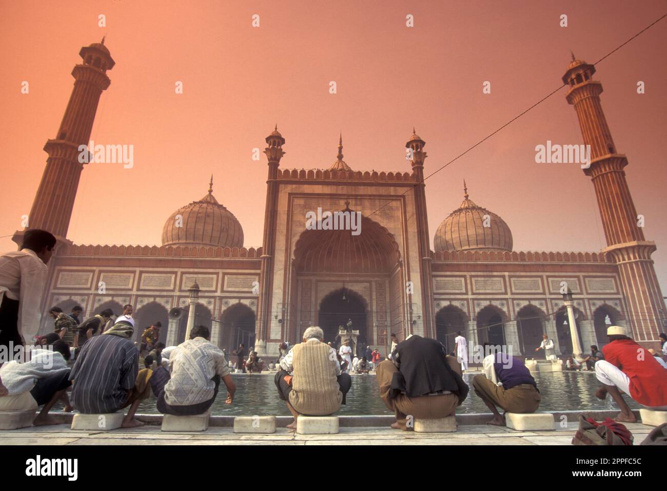 Muslim People pray at the Break Ramadan Fest in front of the Jama ...