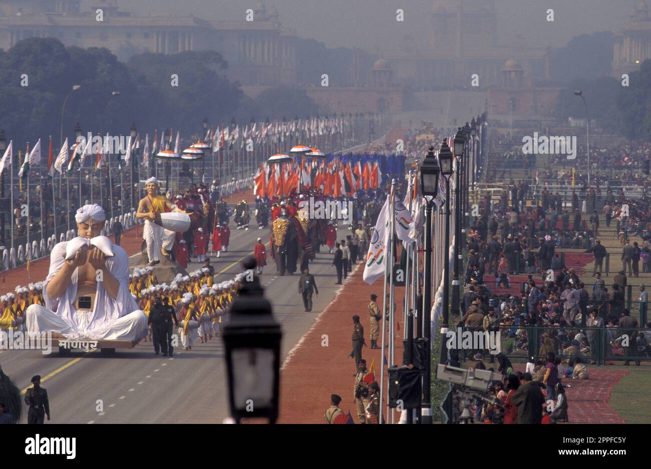a view of the Parade at the Republic Day on January, 26, 1998, in the ...