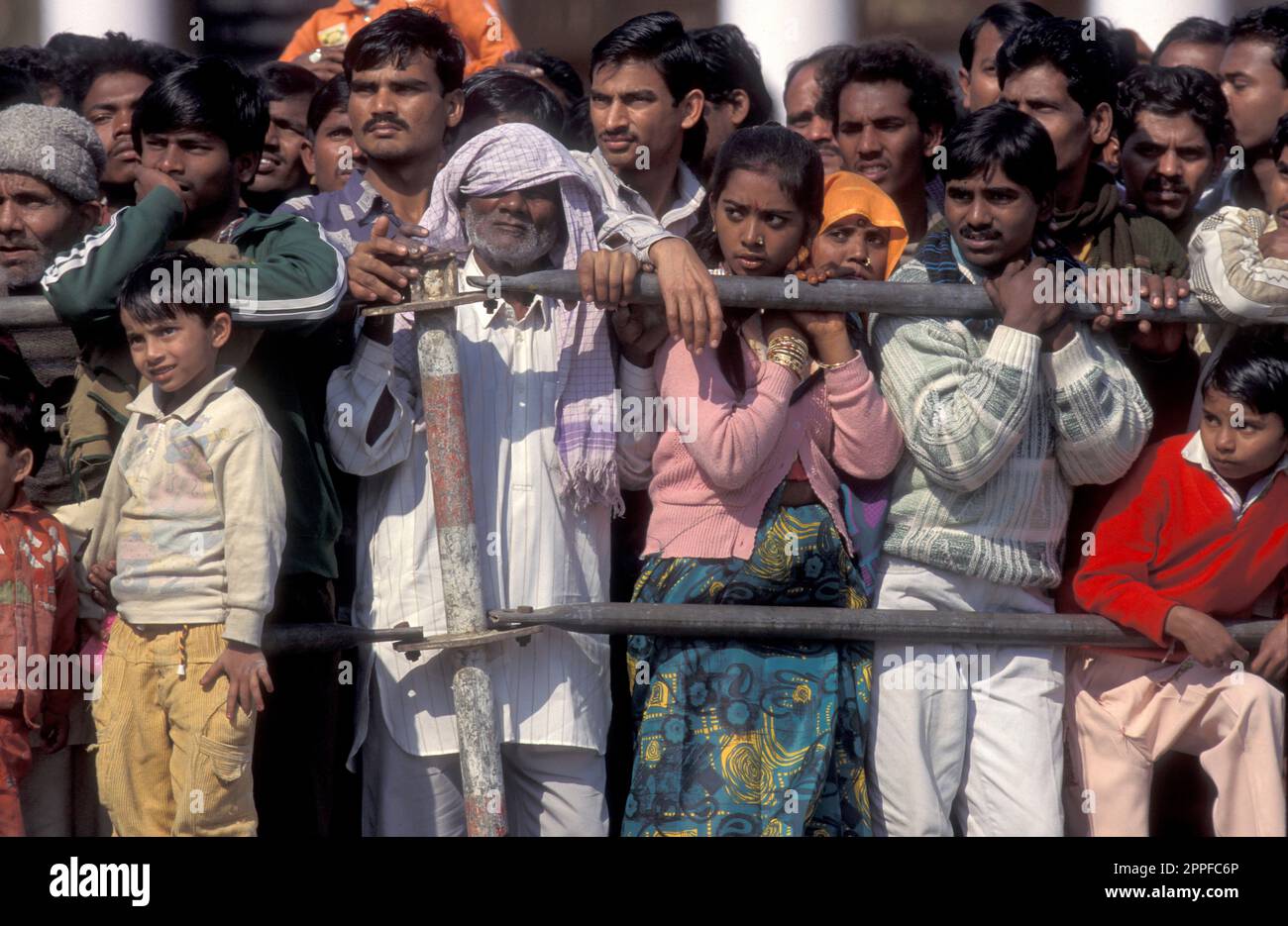 viewers indian people wait on a road for the Parade at the Republic Day ...
