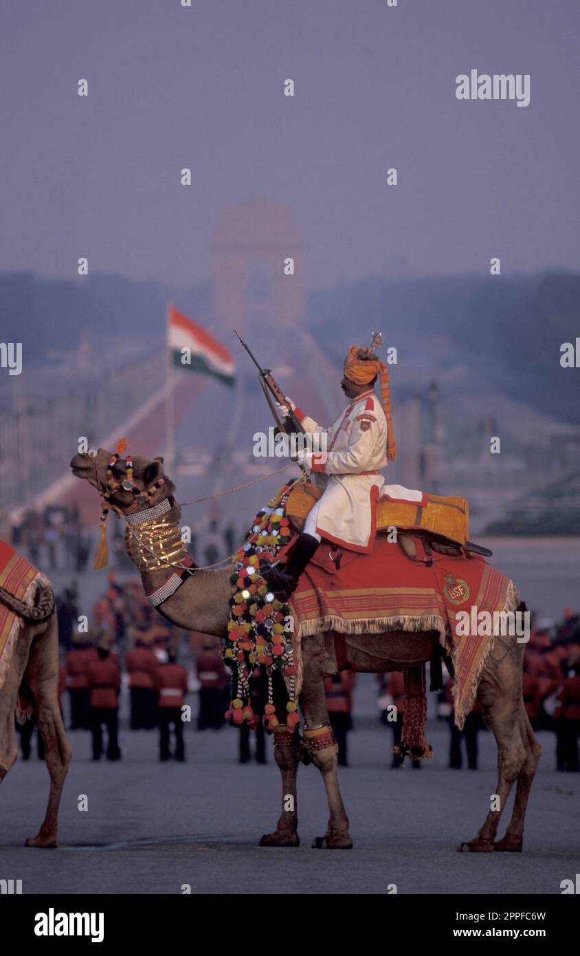 a view with soldiers on a camel a the Parade at the Republic Day on ...