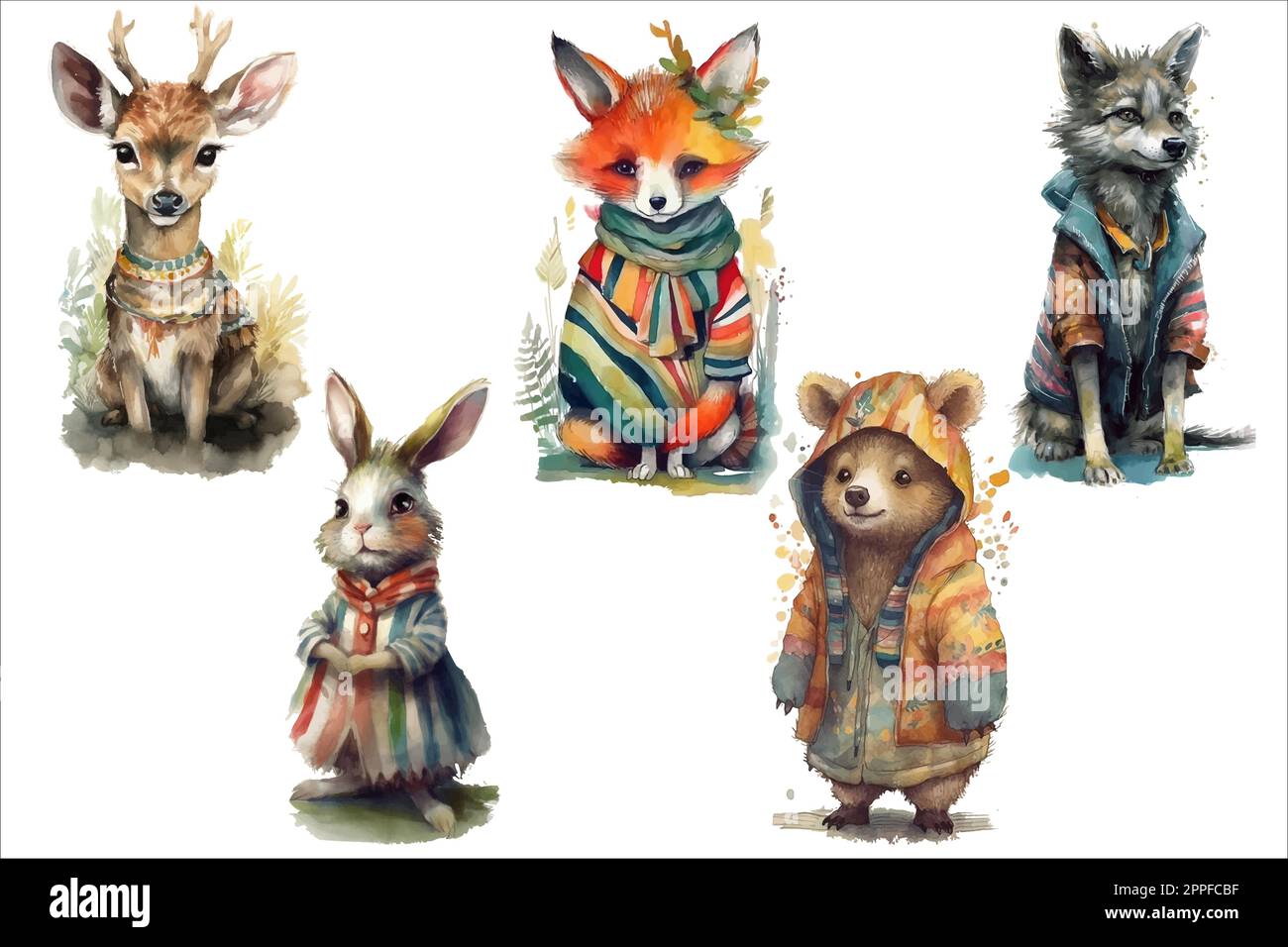 Bear in forest illustration Stock Vector Images - Alamy