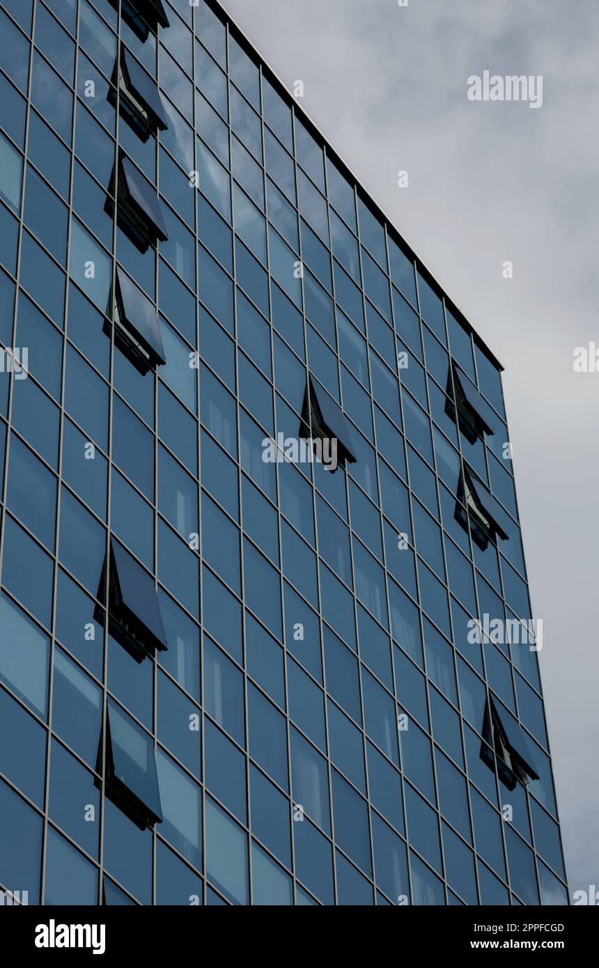 windows of a modern building for offices. Business buildings ...